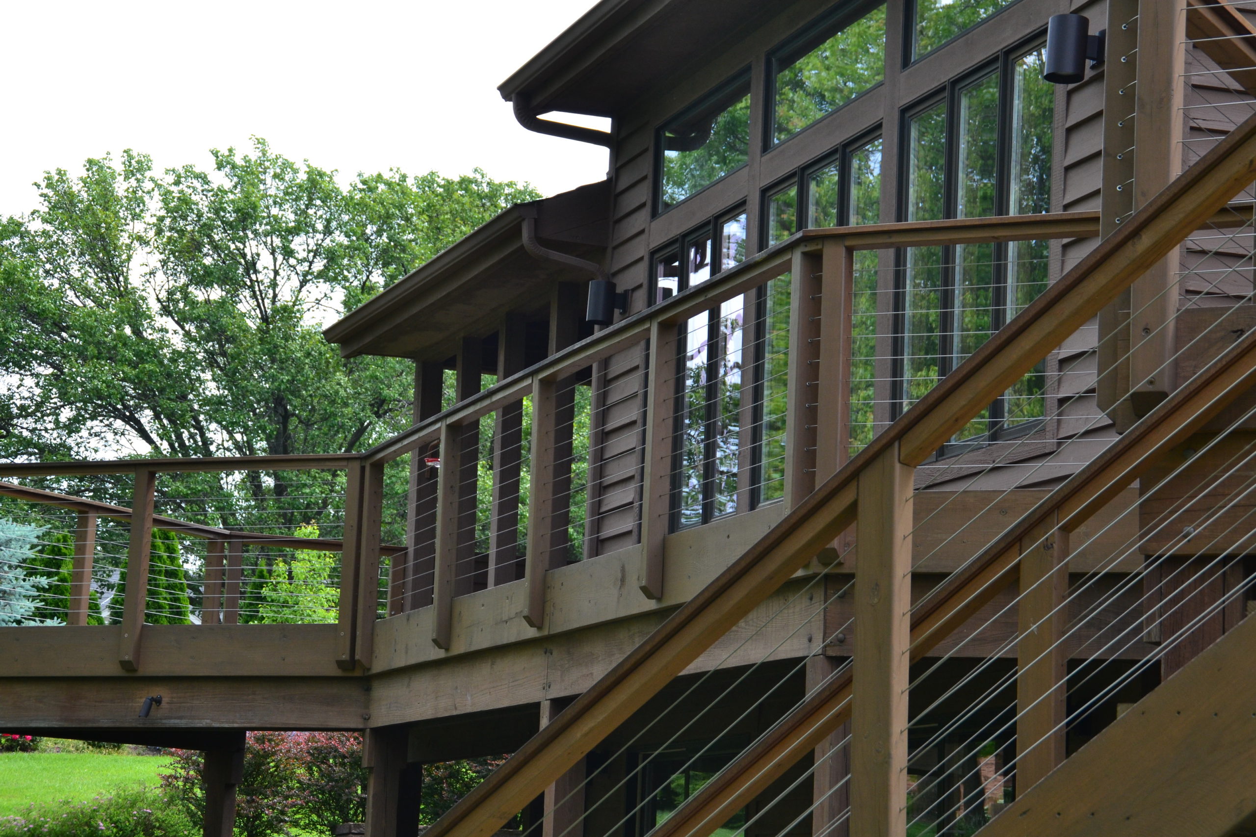 Deck Restoration and Reconfiguration With Feeney Cable Handrail ...